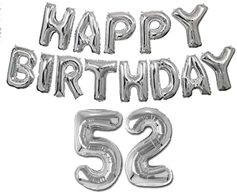 Flipkart.com | MARGSHRI Solid Silver Solid Happy Birthday with Number ...