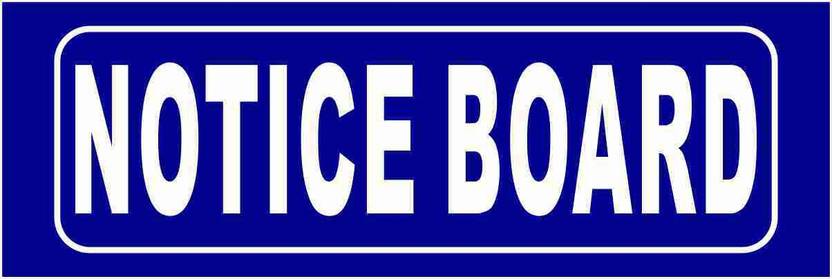 madhusigns Blue color 3mm Form sheet - Notice Board School Signboard ...