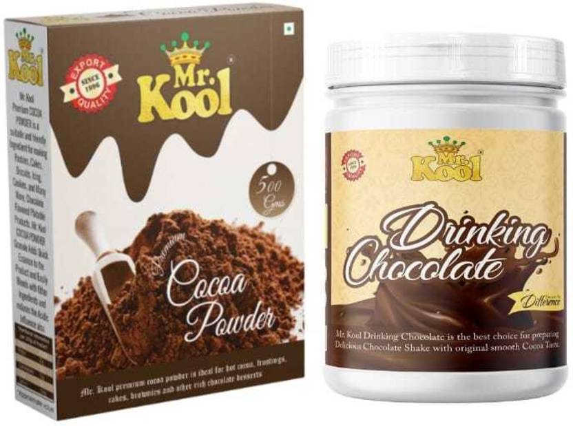 Mr.Kool 100% Cocoa Natural Unsweetened Cocoa Powder and Hot Chocolate ...