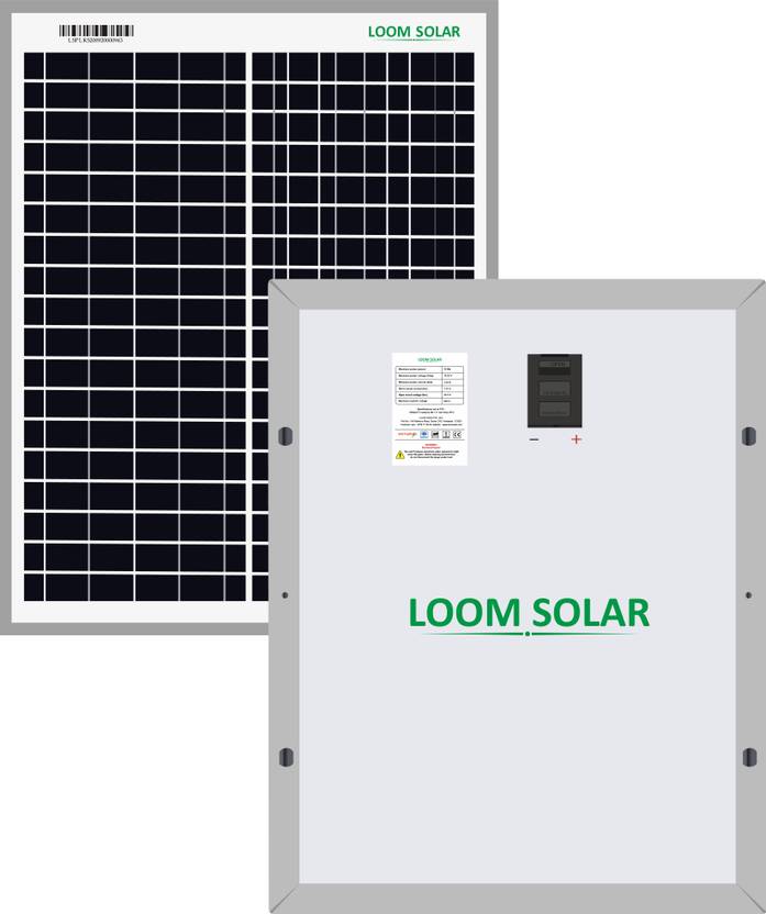 LOOM SOLAR 20 Watt - 12 Volt Solar Panel Price in India - Buy LOOM ...