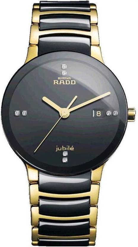 Bluetail Retail Bluetail Radd Centrix Jubile Black Dial Quartz Gold ...