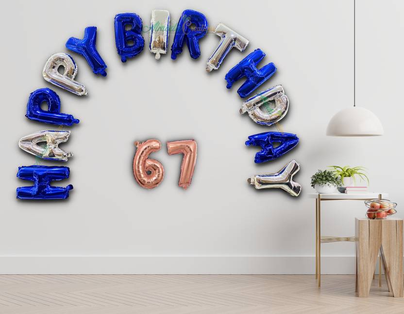 Flipkart.com | Almoda Creations Solid Happy 67th Birthday Decoration ...