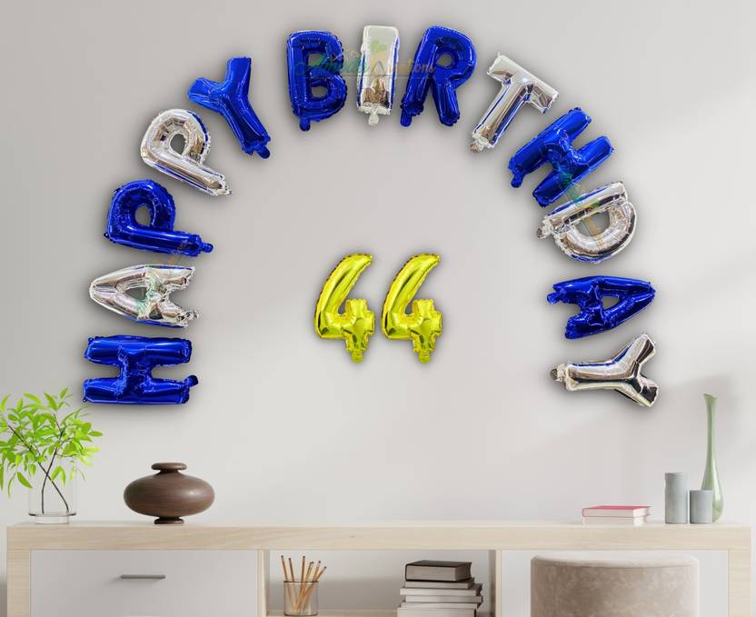 Flipkart.com | Almoda Creations Solid Happy 44th Birthday Decoration ...
