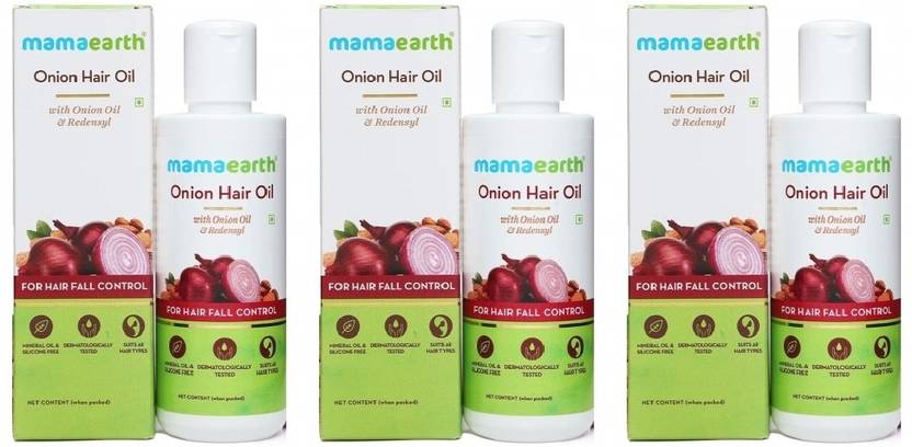 mamaEarth Onion Hair Oil for Hair Regrowth & Hair Fall Control Hair Oil - Price in India, Buy ...