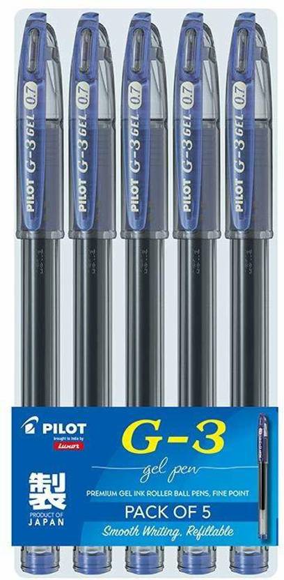 PILOT G3 Gel Ink (Pack of 5) 030153 Roller Ball Pen - Buy PILOT G3 Gel ...