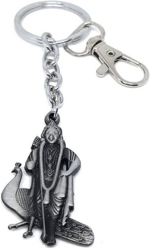Aura Lord Murugan Skanda Kartikeya Idol Keyring Keychain For Bike Car ...