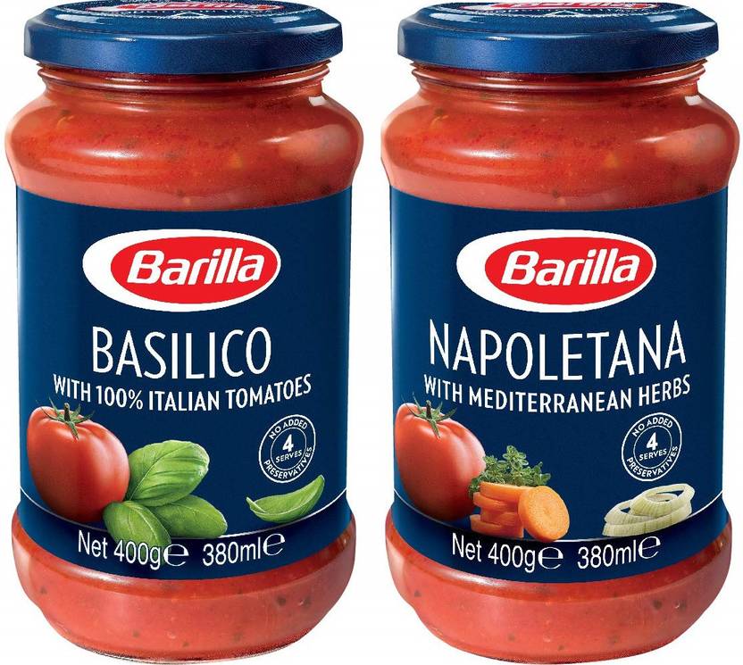 Barilla Basilico + Arrabbiata Pizza Sauce Sauce Price in India - Buy ...