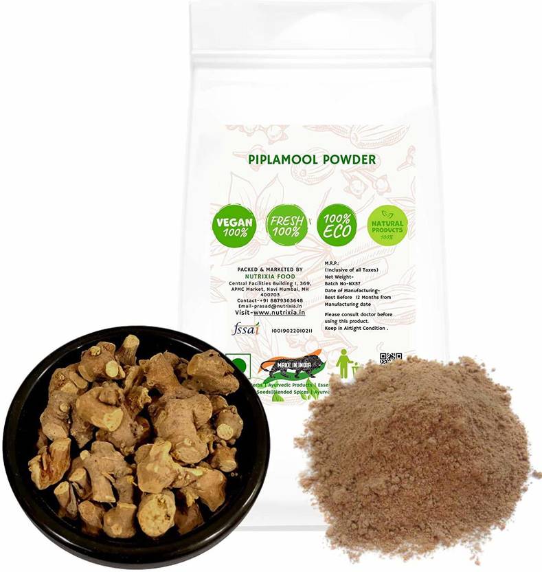 Nutrixia food Piplamool Powder Ganthoda Powder Pipal Mul Powder Pipla ...