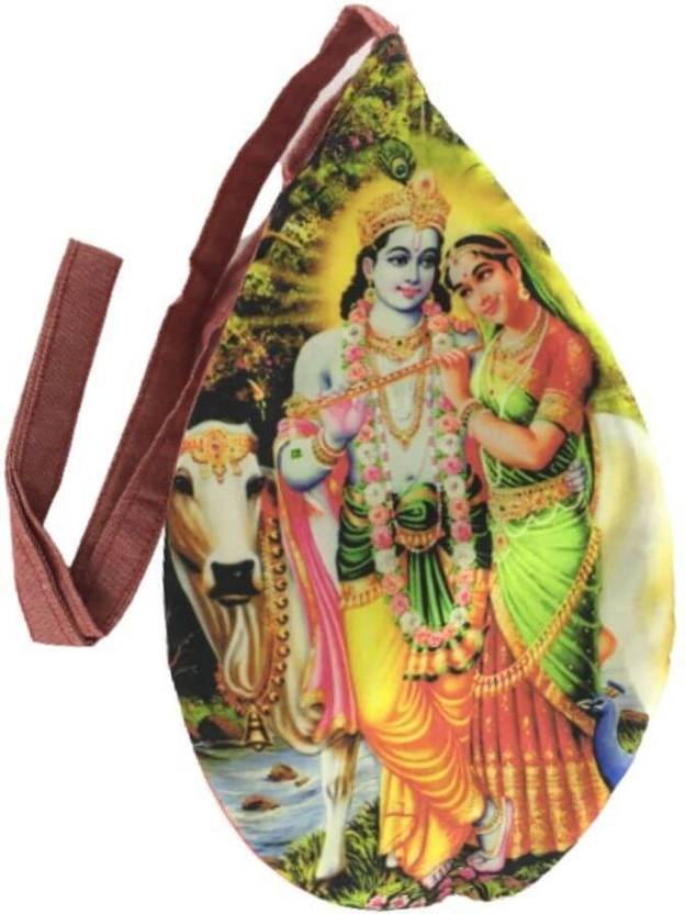Mayapuri Printed Hare Krishna Chanting Bag/Gomukhi Japa Bag/Bead Bag ...