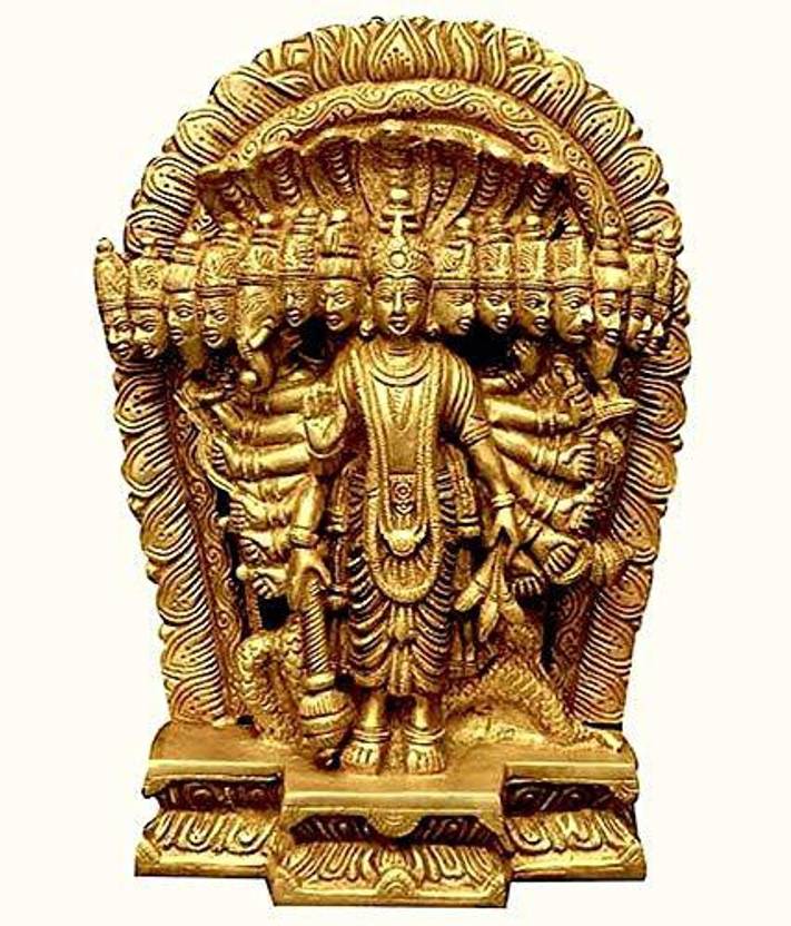 Idolsplace Astadhatu (8 Metals) Made Vishwaroopam Narayan Idol/Virat ...