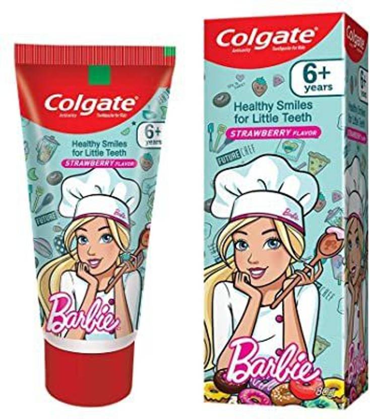 Colgate Barbie Anticavity Toothpaste For Kids - 80g (Strawberry Flavour ...