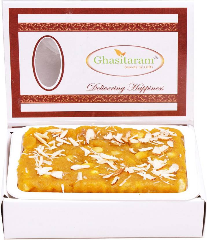 Ghasitaram Gifts Holi Sweets-Moong Dal Halwa 800 gms Box Price in India ...