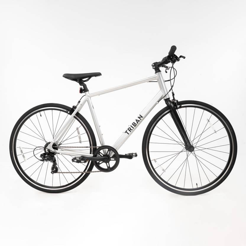 TRIBAN by Decathlon Adult Road Bike RC 100 Flat Bar 27.5 T Road Cycle ...