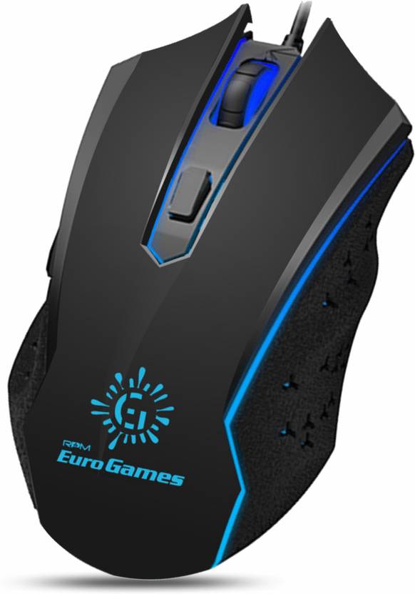 RPM Euro Games Premium Gaming Mouse 6 Buttons 4 Color RGB Lights 4 DPI ...