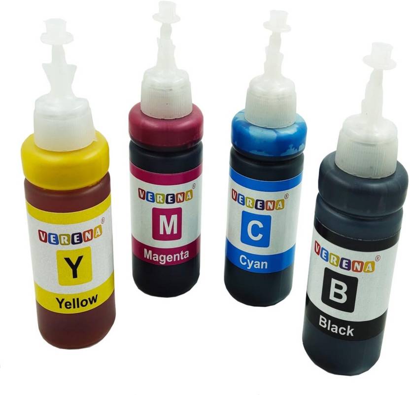 verena Refill Ink for Epson L361 Black + Tri Color Combo Pack Ink ...