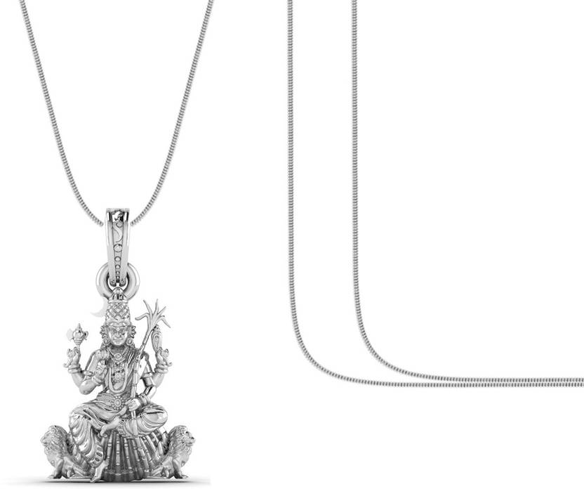 Akshat Sapphire Sterling Silver (92.5% purity) Goddess Maa Kamakshii ...