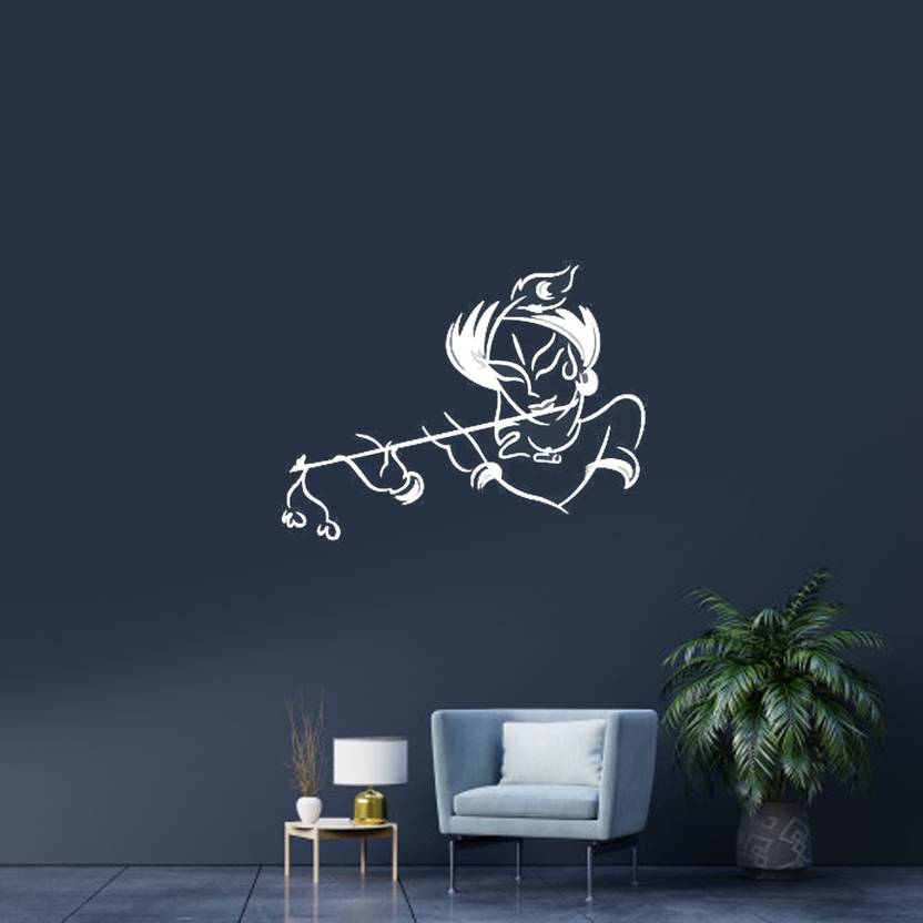 AMAZINGDECOR Lord Krishna Pattern Wall Design Stencils for Wall ...