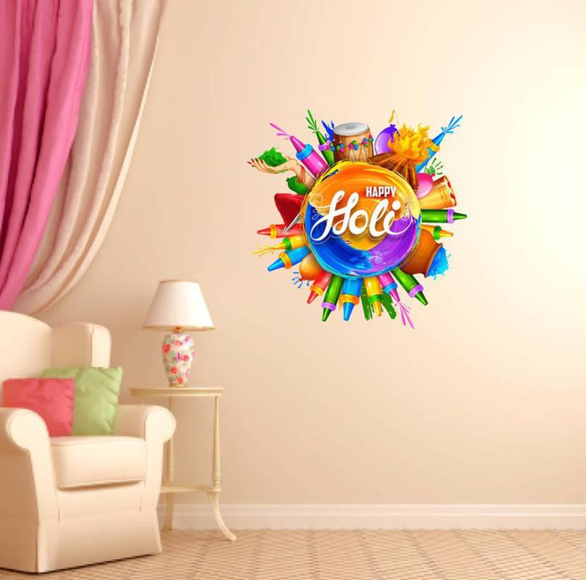 GLOBAL GRAPHICS Happy Holi fastival with colourful gulal and water gun ...