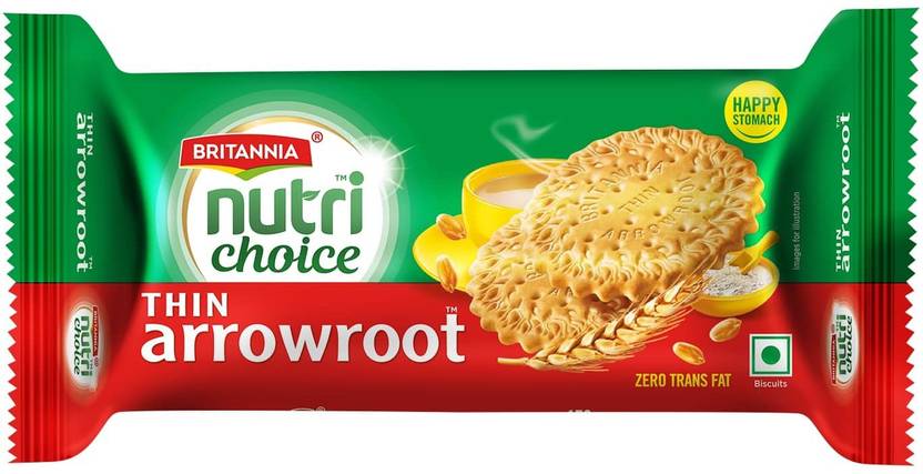 BRITANNIA NutriChoice Thin Arrowroot Biscuit Price in India - Buy ...