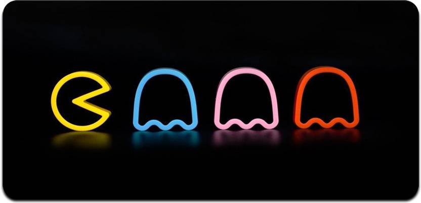 Ryca Neon Pac Man Digital Art Wallpaper 3D Design High Resolution Desk ...