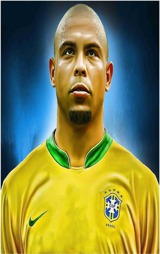 Ronaldo Nazario Footballer Wall Poster For Room With Gloss Lamination ...