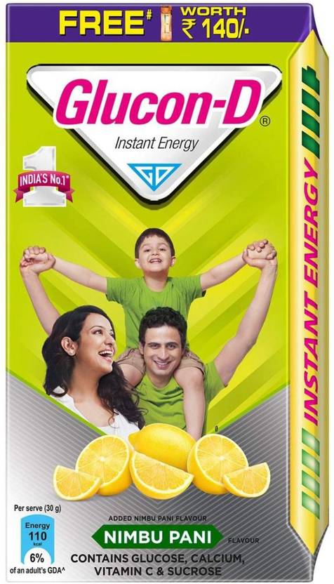 GLUCON-D Instant Energy Nimbu Pani 1Kg with Sipper Free (Pack of 1 ...