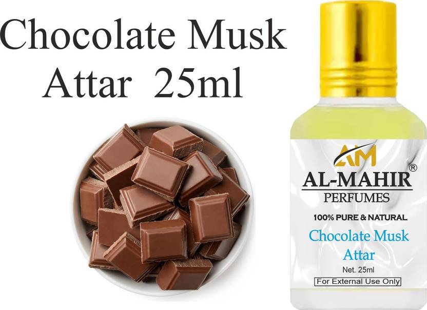 Al-Mahir Chocolate Musk Attar 25ml For Unisex - Pure Natural (Non ...