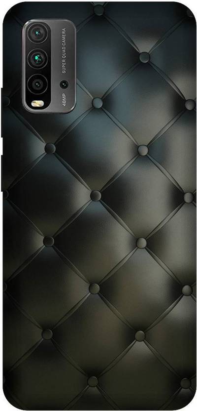 SAVETREE Back Cover for Redmi 9 Power, Black Leather Theam, Back cover ...