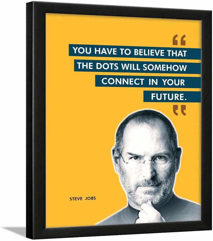 Steve Jobs Framed Poster - motivational quotes frames - poster with ...