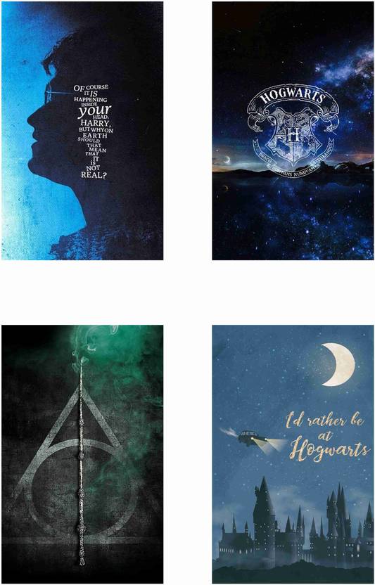 Harry Potter Combo Poster Set of 4 Posters With Gloss Lamination M16 ...
