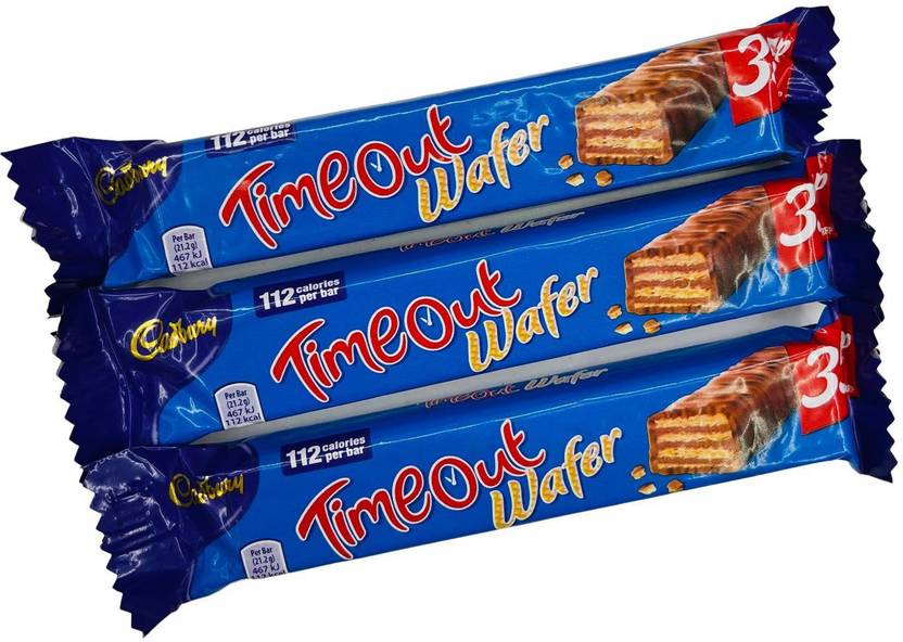 Cadbury Timeout Wafer Milk Chocolate Bars Imported 3 x 21.2g Bars Price ...