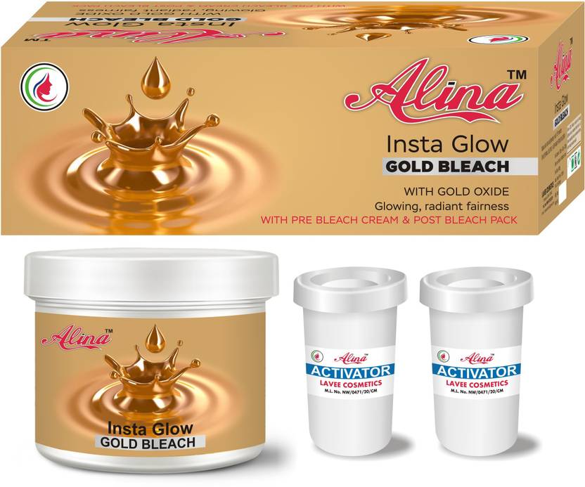Alina GOLD BLEACH CREAM 250G Best quality for face - Price in India ...