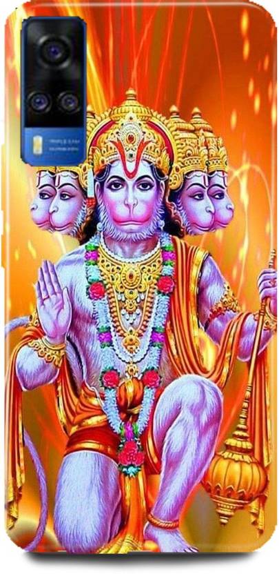 DIKRO Back Cover for ViVO Y51, V2030, hanuman,Ji,Maruti,Angry,Hanuman ...