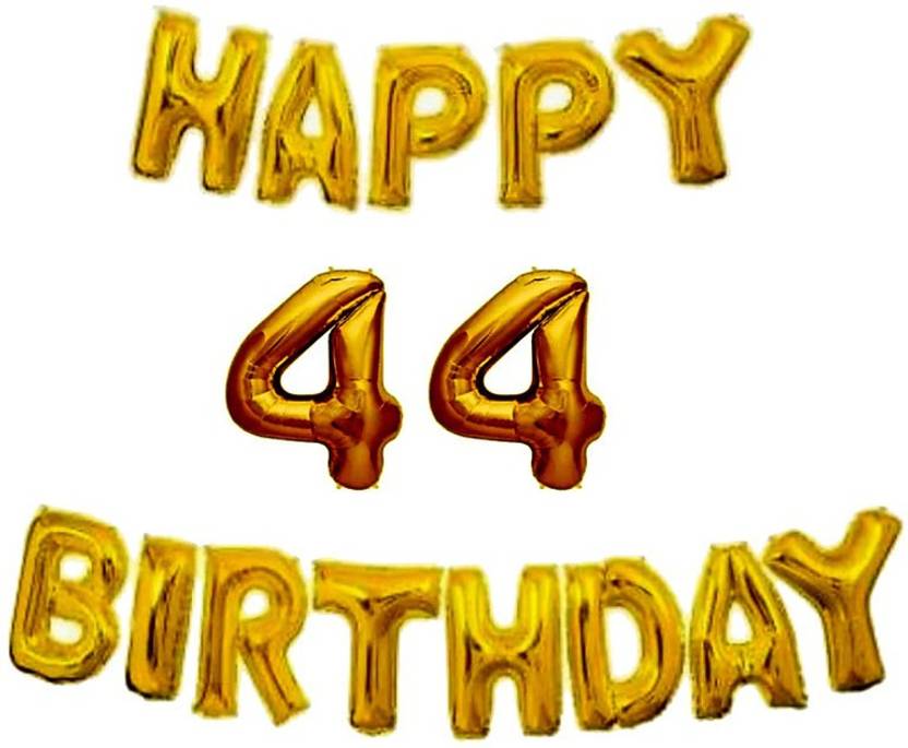Flipkart.com | MARGSHRI Solid Golden Solid Happy Birthday with Number ...