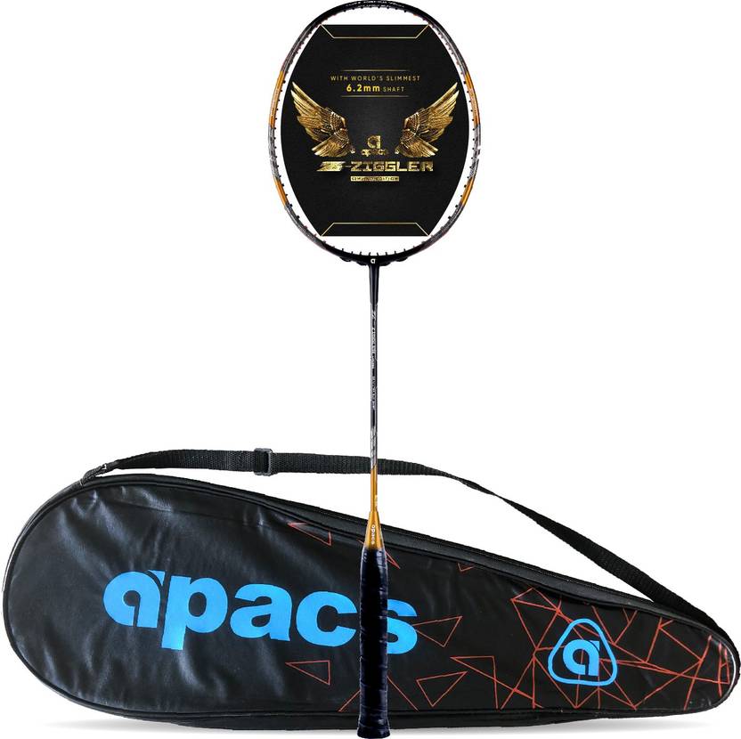 apacs Z-Ziggler Limited Edition (38 LBS) Black, Gold Unstrung Badminton ...
