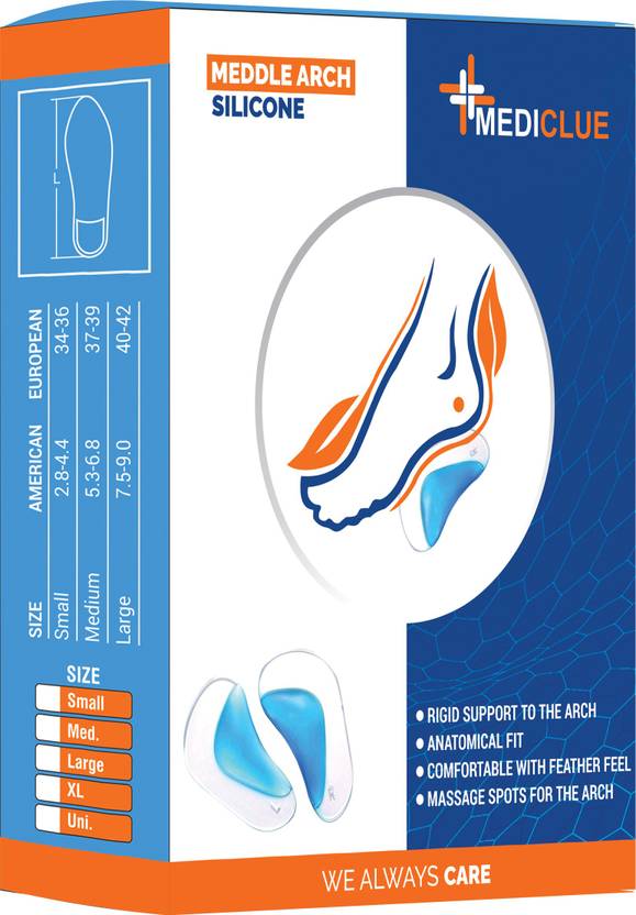 Mediclue Medial Arch Silicone Foot Support Foot Support - Buy Mediclue ...