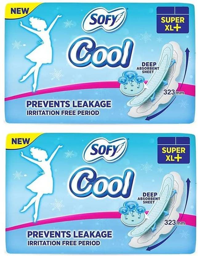 SOFY Cool Super XL+ 7 +7 Pads For Woman Sanitary Pad | Buy Women ...