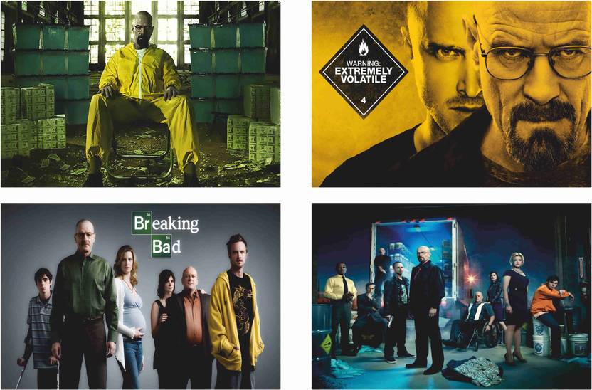 Breaking Bad Combo Poster Set of 4 Posters With Gloss Lamination M12 ...