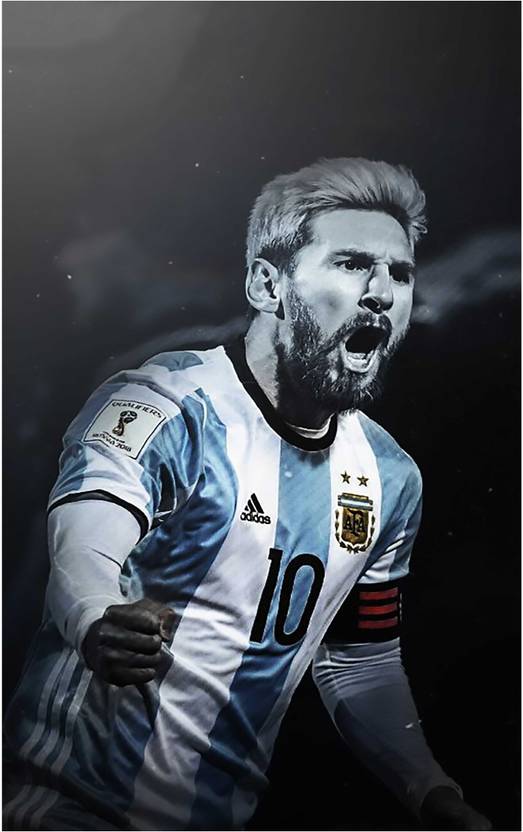 Lionel Messi Flex Poster for Room B63 Paper Print - Abstract ...