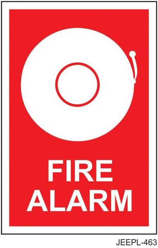 JEEPL FIRE ALARAM signage|| safety signage|| alarm indication signage ...