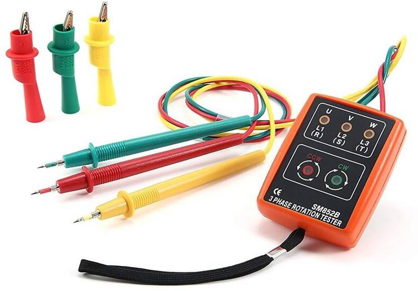 amiciSense 3 Phase Rotation Tester 60V~600V AC Sequence Meter Indicator ...