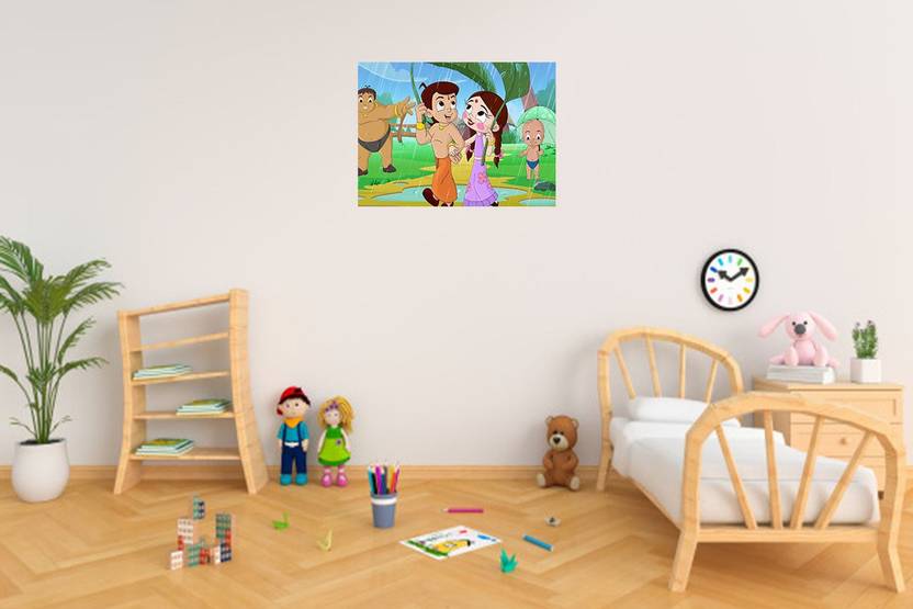 Chota Bheem Cartoon Decorative Wall Sticker Poster|Chutki & Bheem ...