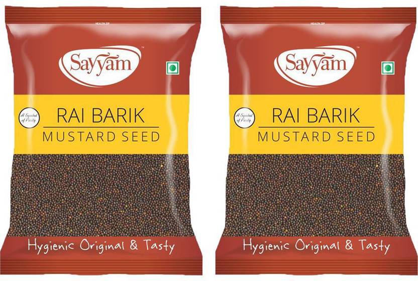 Sayyam small Rai seeds |Black Mustard seeds small 2 pack x 500gm (Total ...