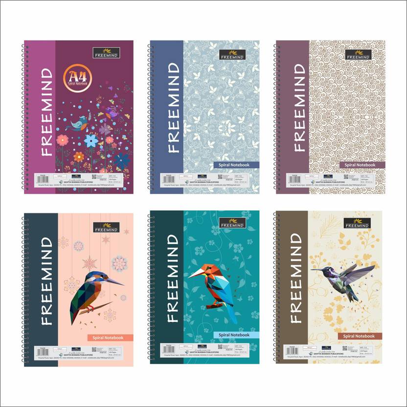 FREEMIND Spiral A4 Notebook Single Line 100 Pages Price in India - Buy FREEMIND Spiral A4 ...