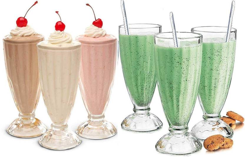 Very awesome (Pack of 6) Crystal Clear American Style Soda Fountain Ice ...