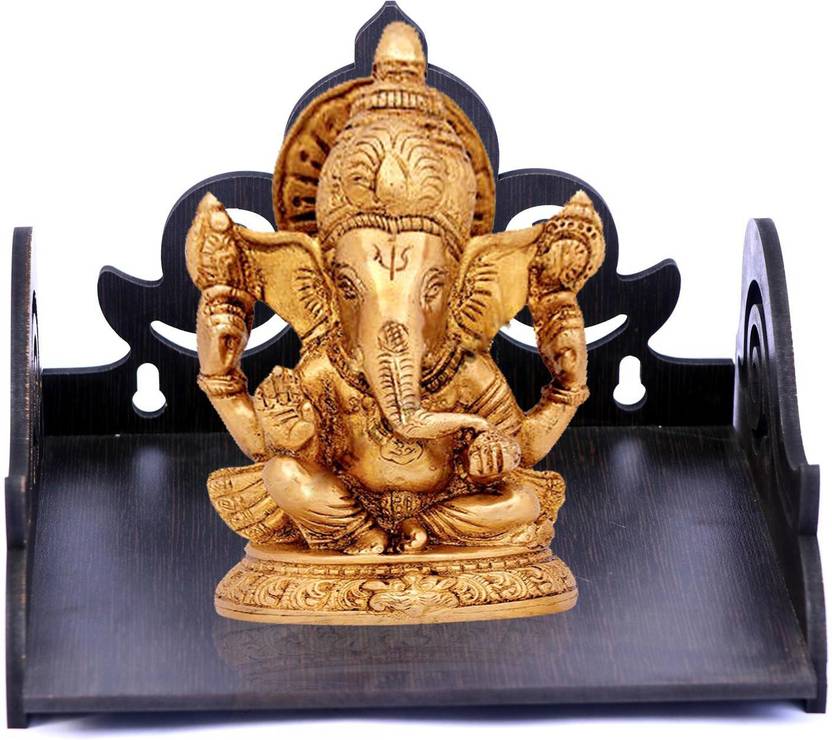 Hubque Wooden Wall Mount Temple For Home,Wooden Home Temple/Wall Shelf ...
