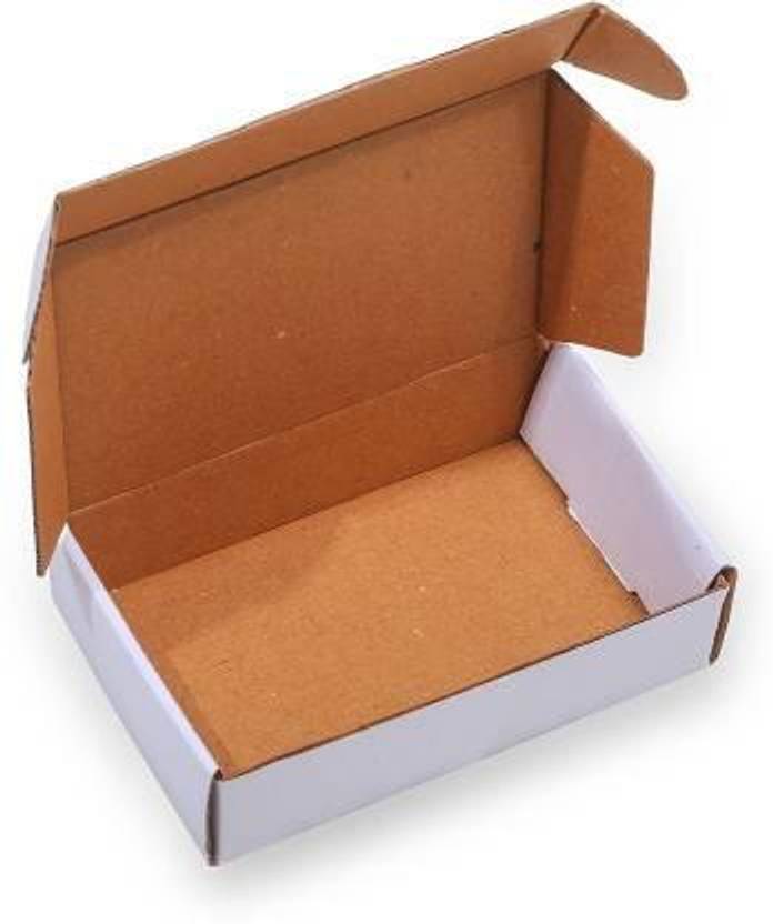 zyrah Self-Locking Box Cardboard 6x4x1.5 Inches 50 White Boxes For Gift ...