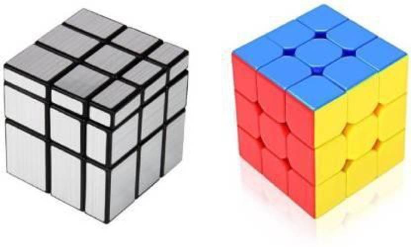 ZIQRA TOYS Magic Silver Mirror & 3x3 Cube Combo Puzzle Cube ...