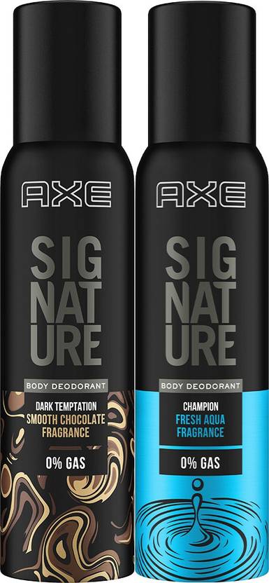 AXE Signature Champion & Dark Temptation 122ml each Perfume Body Spray ...