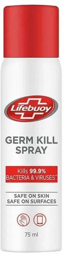 LIFEBUOY Germ Kill Spray 75 ml - Pack of 5 Sanitizer Spray Bottle ...
